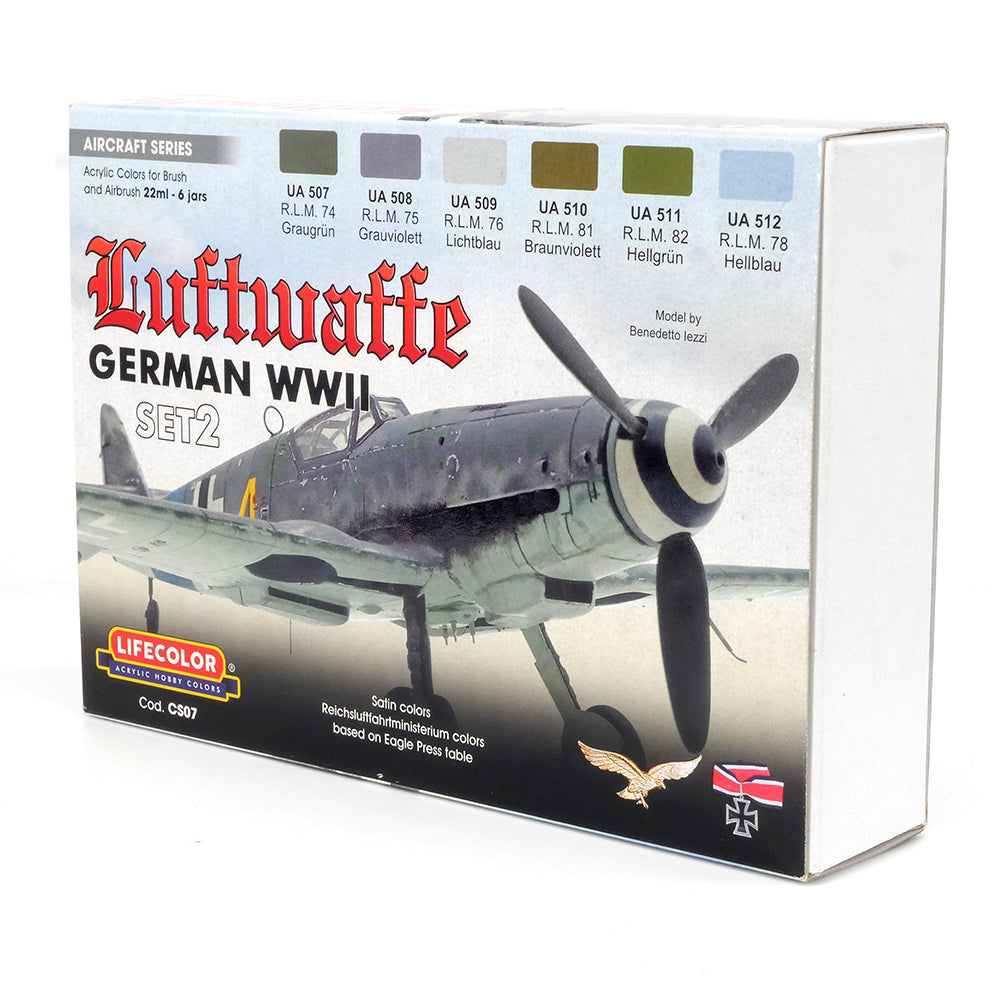 LifeColor German WWII Luftwaffe Paint Set 2 – Key Publishing Ltd