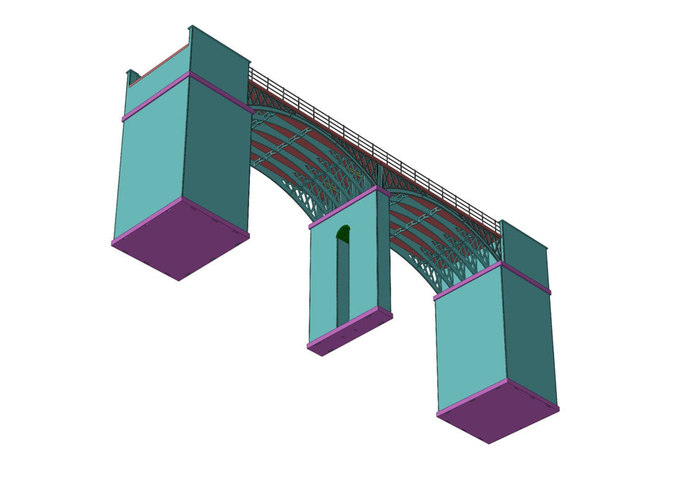 TT:120 Scale Laser-Cut Viaduct Outer Twin Arch Kit – Key Publishing Ltd