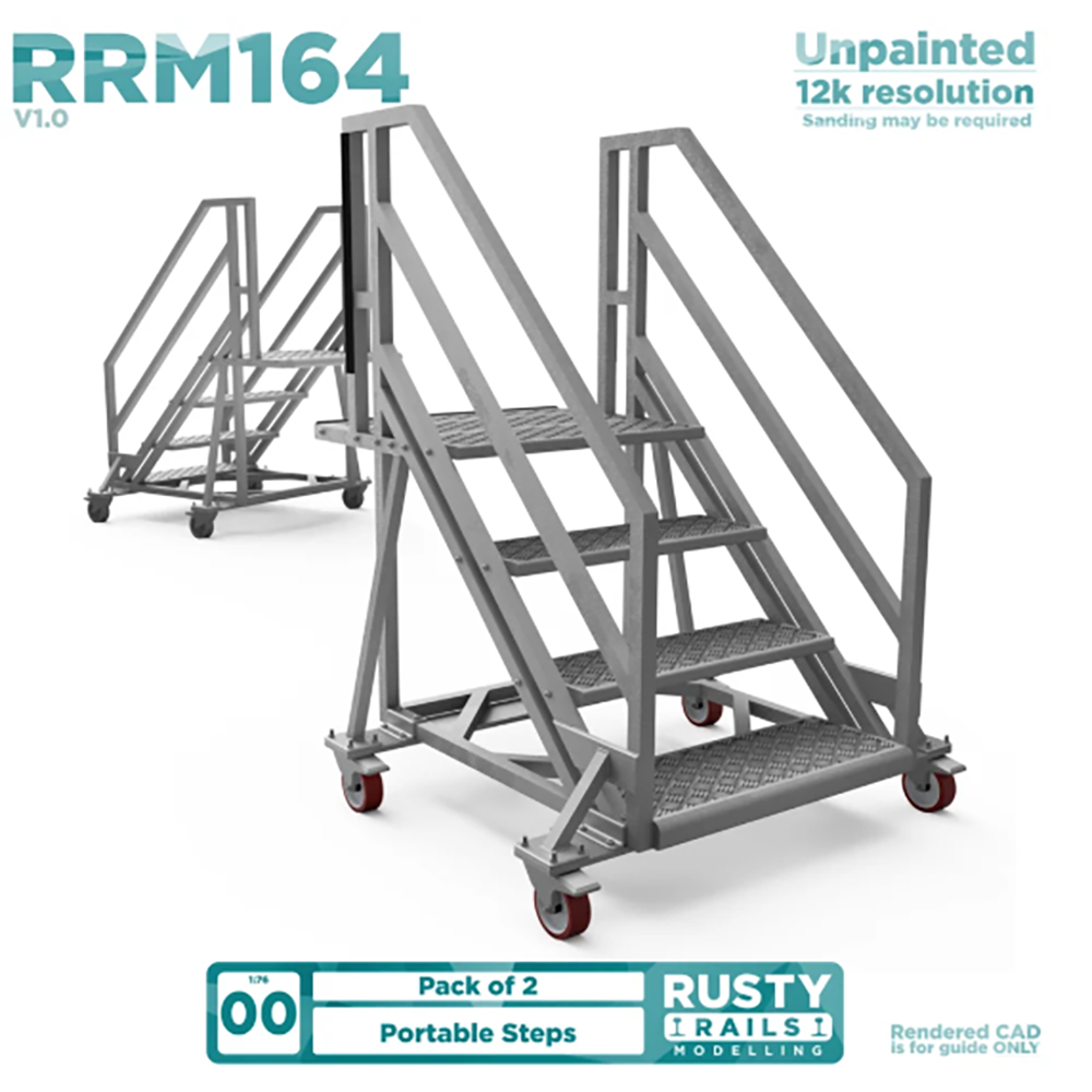 Rusty Rails OO Gauge 3D printed Depot Portable Steps – Key Publishing Ltd